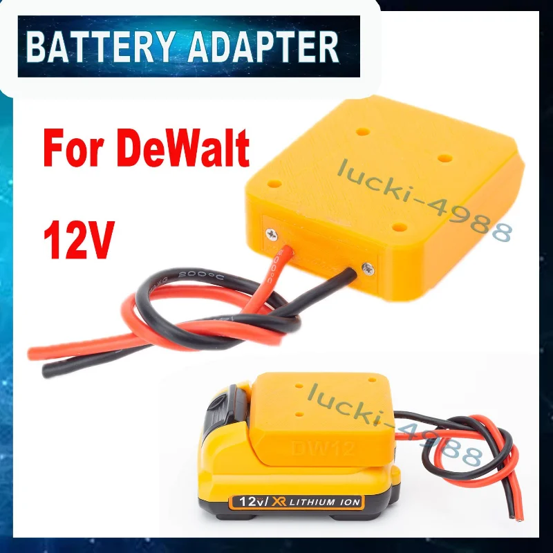 For Dewalt 12V Max Battery Adapter Dock Li-Ion Power Connector 14AWG ...