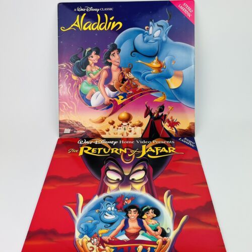 Aladdin & Return Of Jafar LASERDISC Set Of 2 Movies, Walt Disney ...