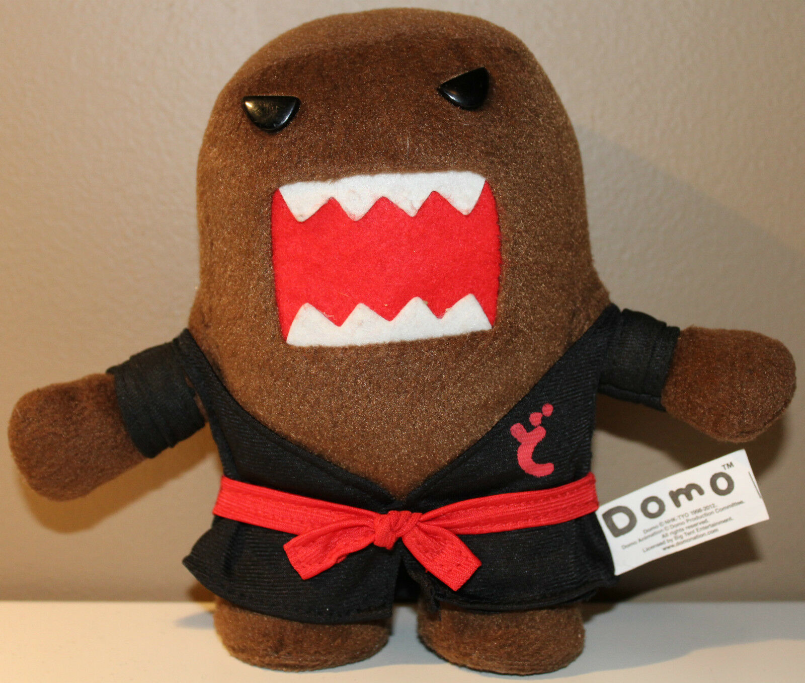 6.5" Karate Domo Plush Character Black Gi Martial Arts Nanco ...