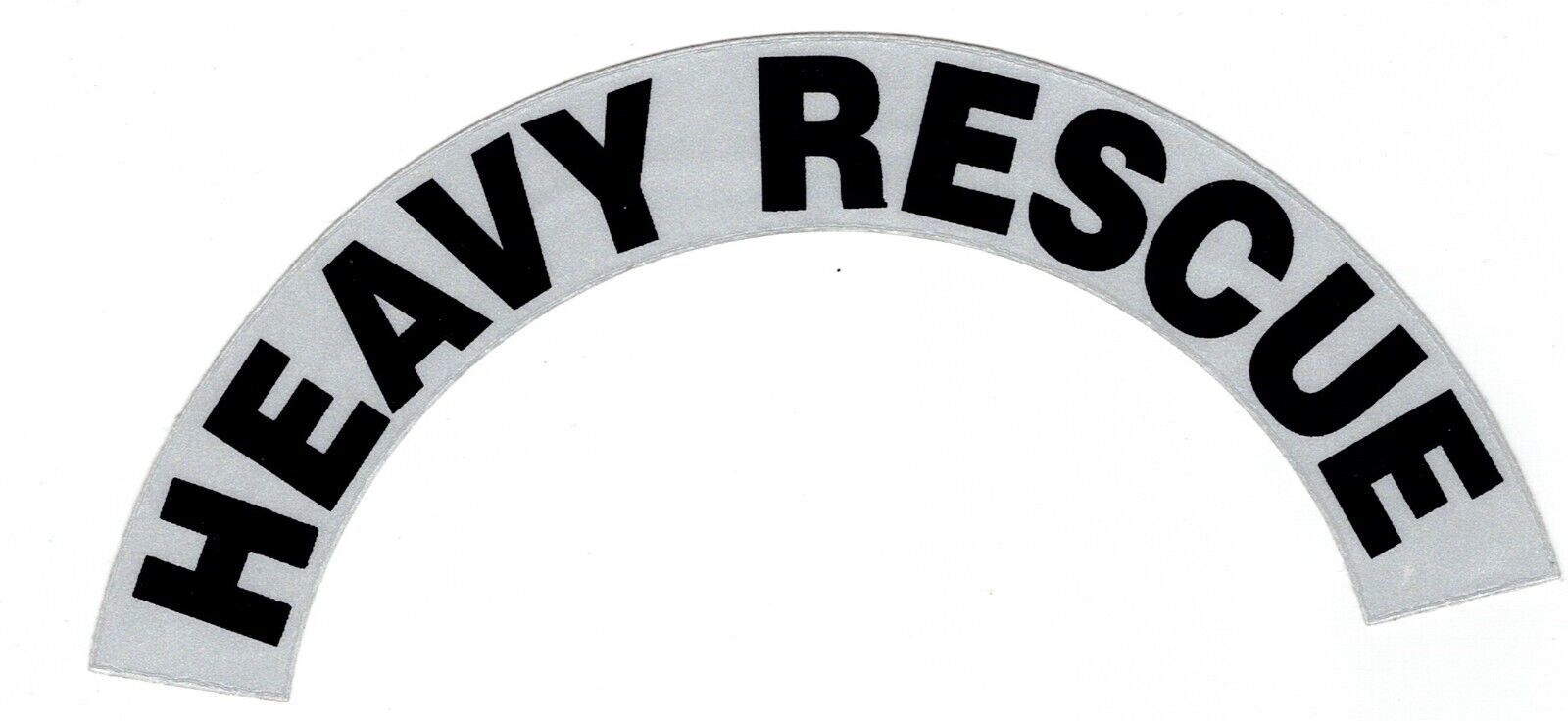 HEAVY RESCUE - Highly Reflective FIRE HELMET CRESCENT DECALS - A PAIR ...