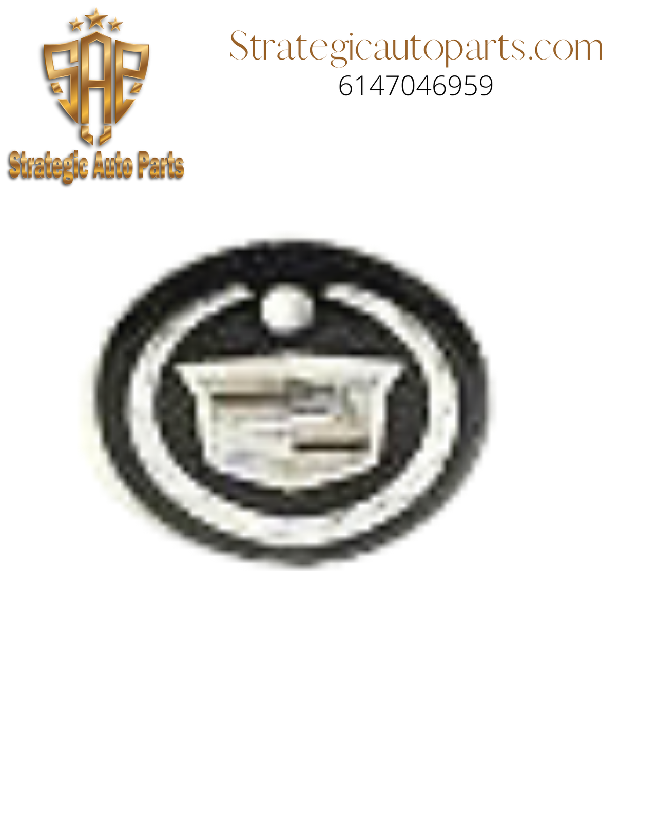 For 2002-2003 Cadillac Escalade Lift Gate Emblem Black 15067259 - Emblems