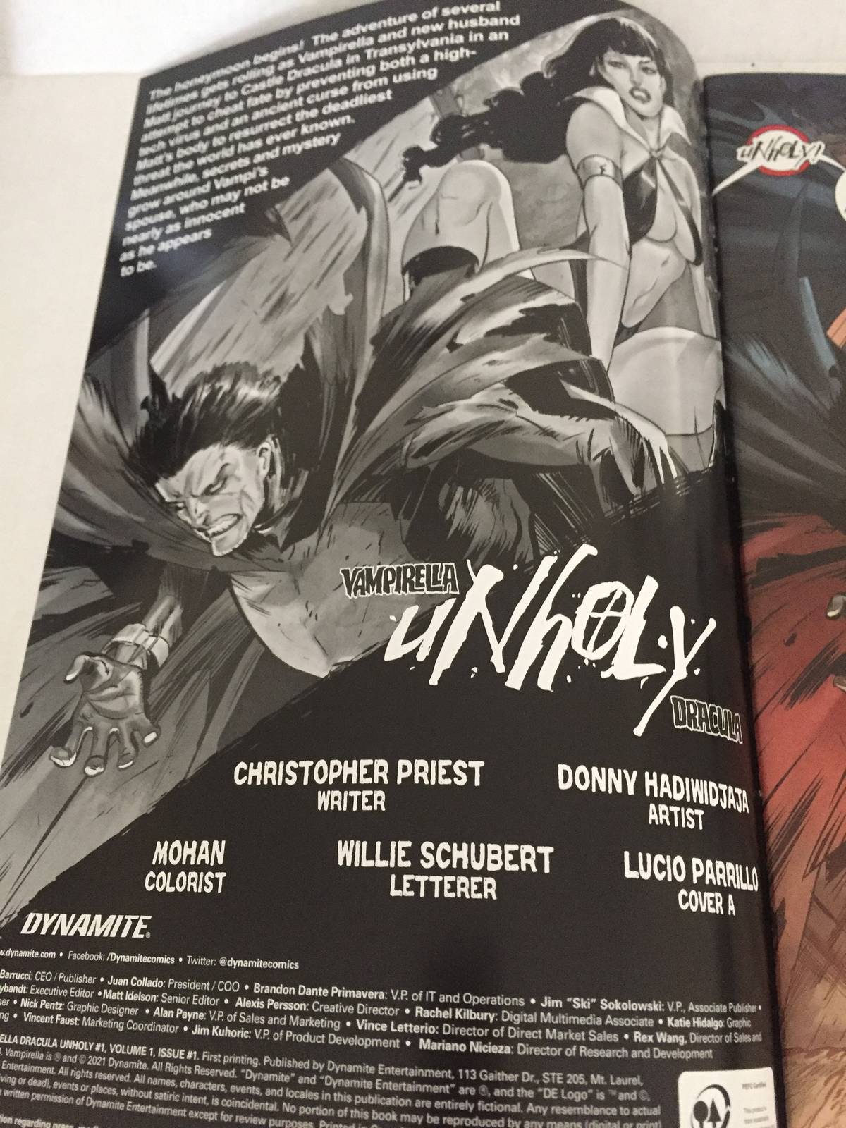 2021 Dynamite Comics Unholy Ani-Mia Cosplay Virgin Variant #1 - Comics ...