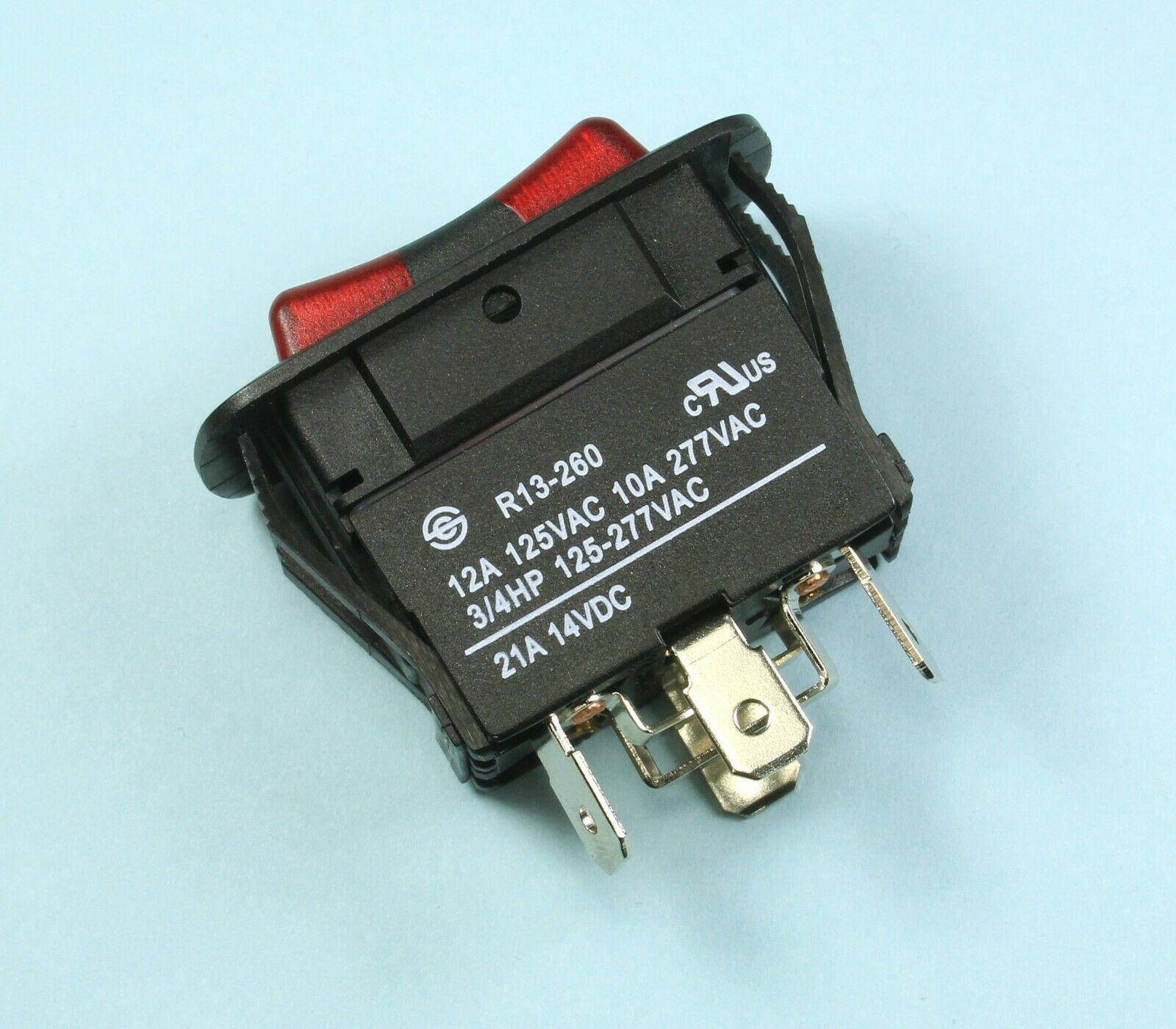 SCI Illuminated Rocker Switch SPDT ON/OFF/ON 12A/10A 125V/277VAC 21A ...