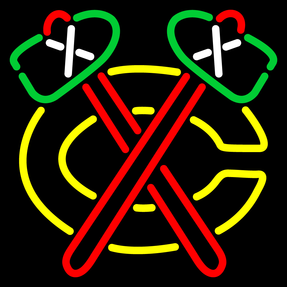 NHL Chicago Blackhawks Logo Neon Sign - Other Collectible Lighting