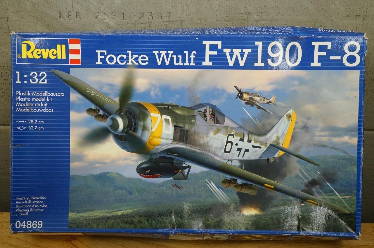 REVELL 04869 1/32 FOCKE WULF FW190 F-8 MODEL KIT Luftwaffe WWII Plane ...