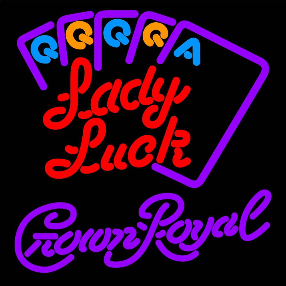 Crown Royal Lady Luck Series Neon Sign - Other Collectible Lighting