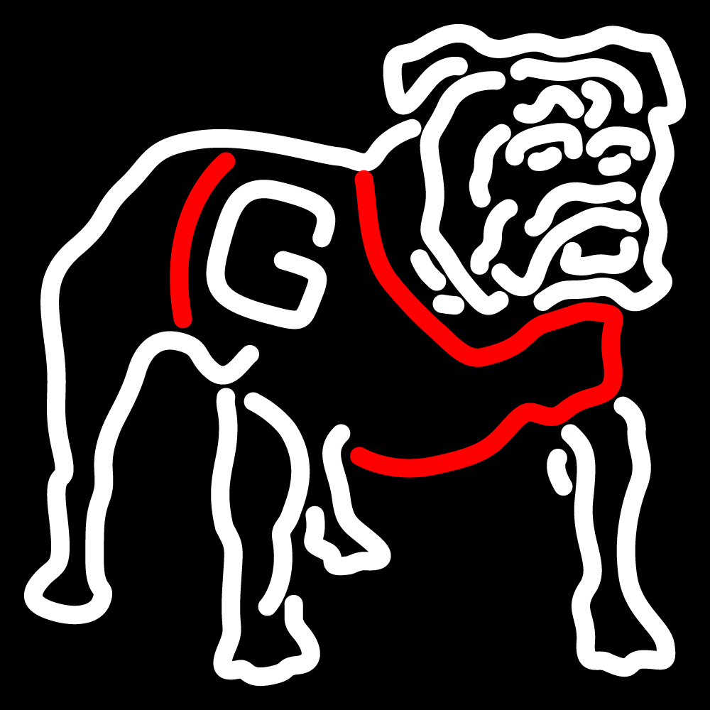 NCAA Georgia Bulldogs Logo Neon Sign - Other Collectible Lighting