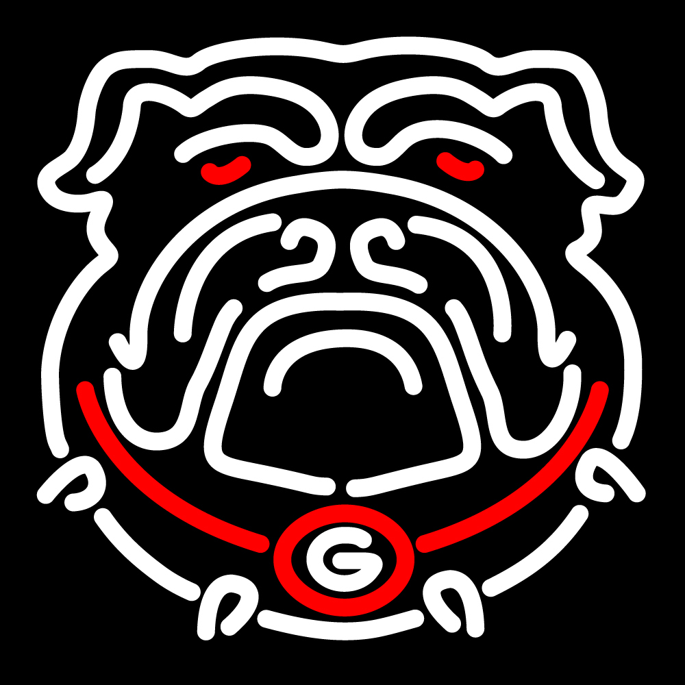 NCAA Georgia Bulldogs Logo Neon Sign - Other Collectible Lighting