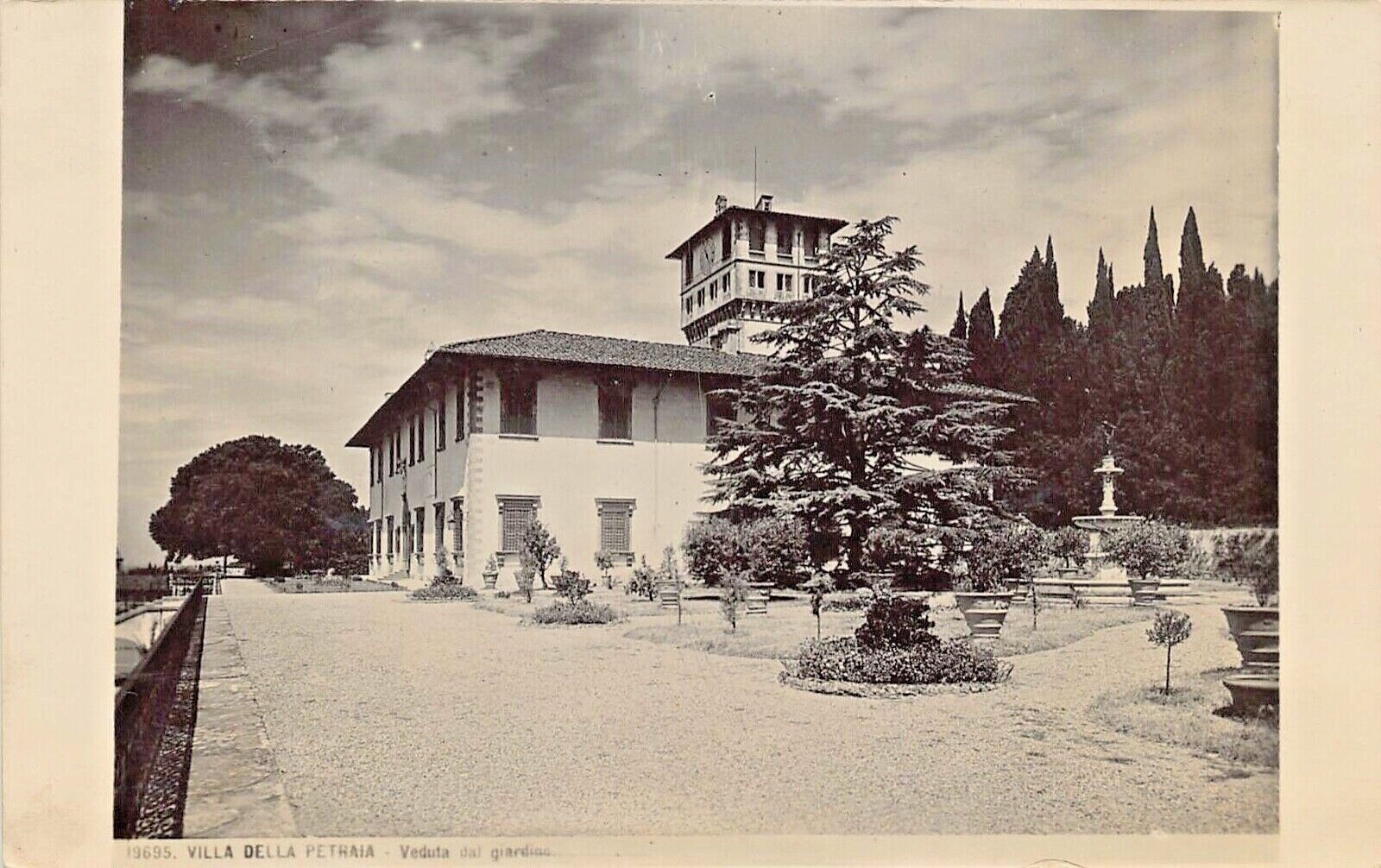 FLORENCE FIRENZE ITALY ~ VILLA DELLA PETRAIA-VEDUTA DAL GIARDINO-PHOTO ...