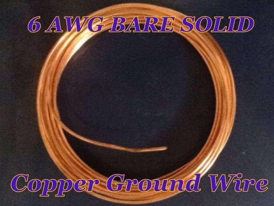 6 GAUGE SOLID BARE COPPER GROUND WIRE ( 115 FEET ) - Other Wire & Cable