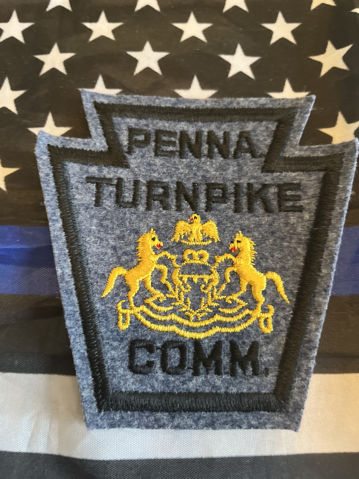 Pennsylvania Turnpike Commission collector officer with 3 patches ...
