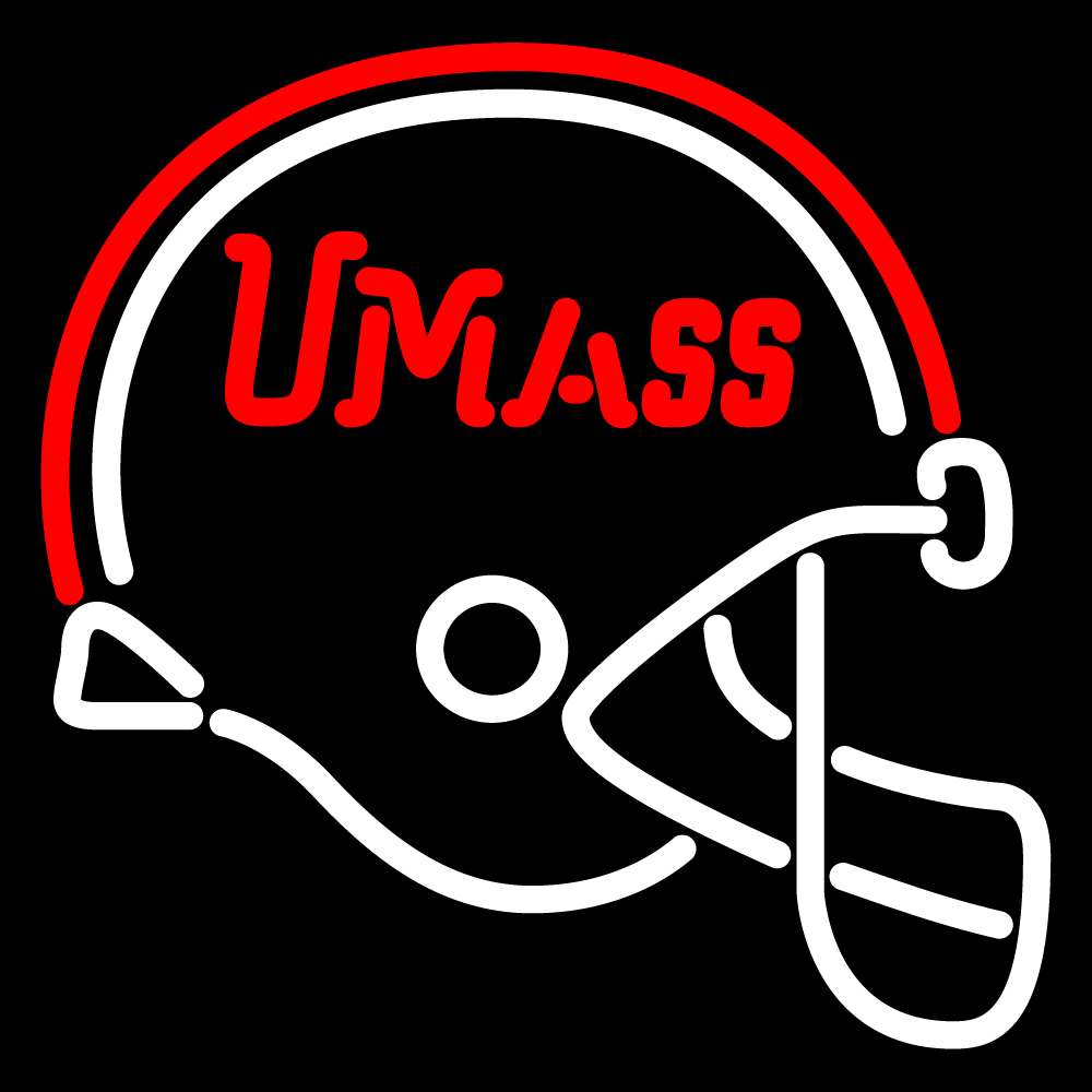NCAA Massachusetts Minutemen Helmet Logo Neon Sign - Other Collectible ...