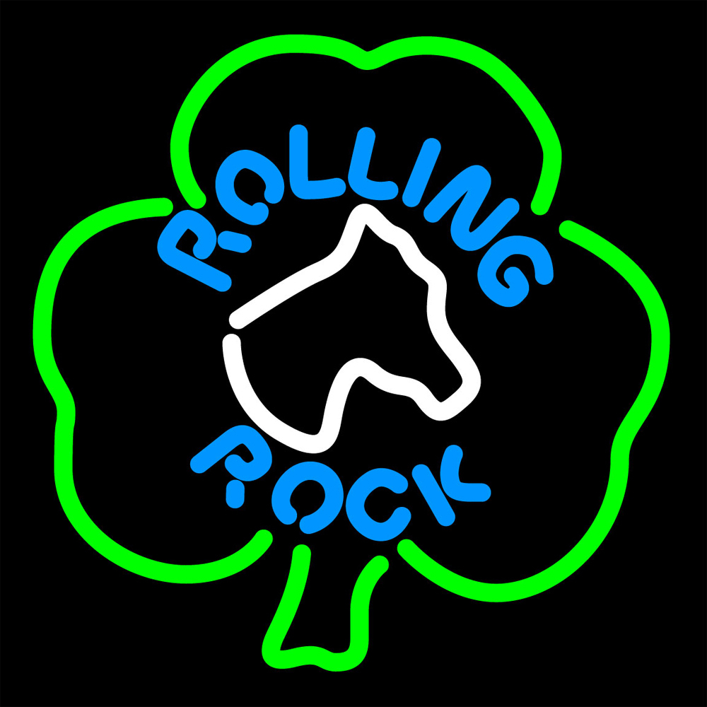 Rolling Rock Horsehead Shamrock Neon Sign and similar items