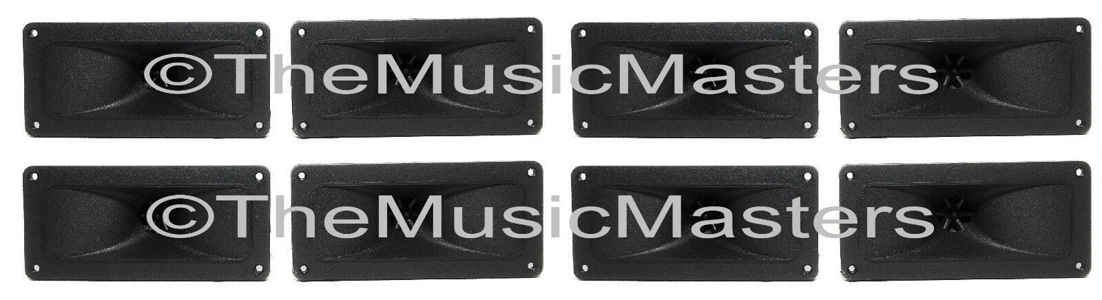 (8) Flush Mount 2" x 5" inch Super Horn TWEETERS Speakers Car Audio ...