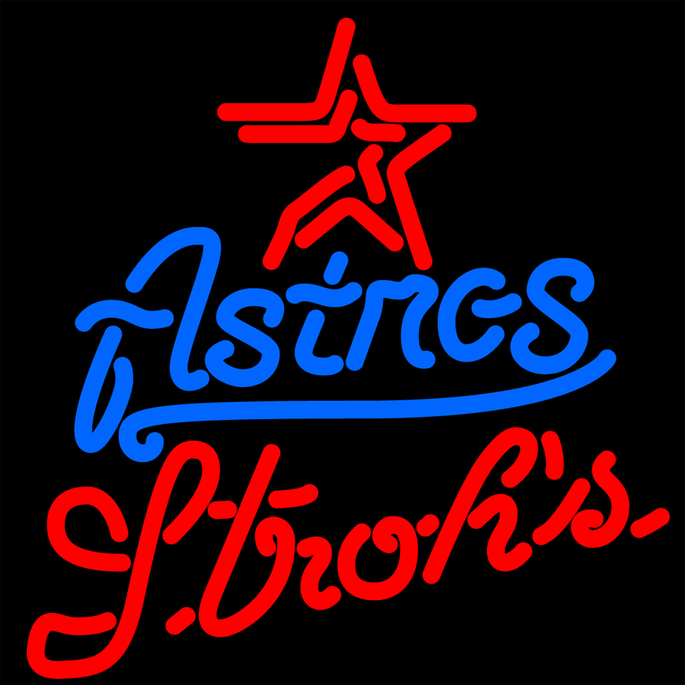 MLB Strohs Houston Astros Neon Sign - Other Collectible Lighting
