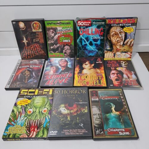 Horror Movie Lot Scary Movies DVD Collection Lot Over 100 Horror Classics - DVDs & Blu-ray Discs