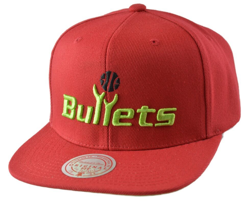 Washington Bullets Mitchell & Ness NBA Basketball Grinch Men's Snapback ...