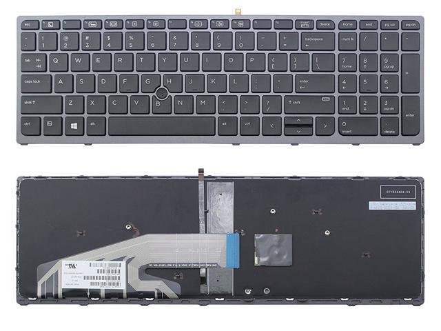 US Layout Laptop backlit Keyboard (With Frame) For HP Zbook Studio G3 ...