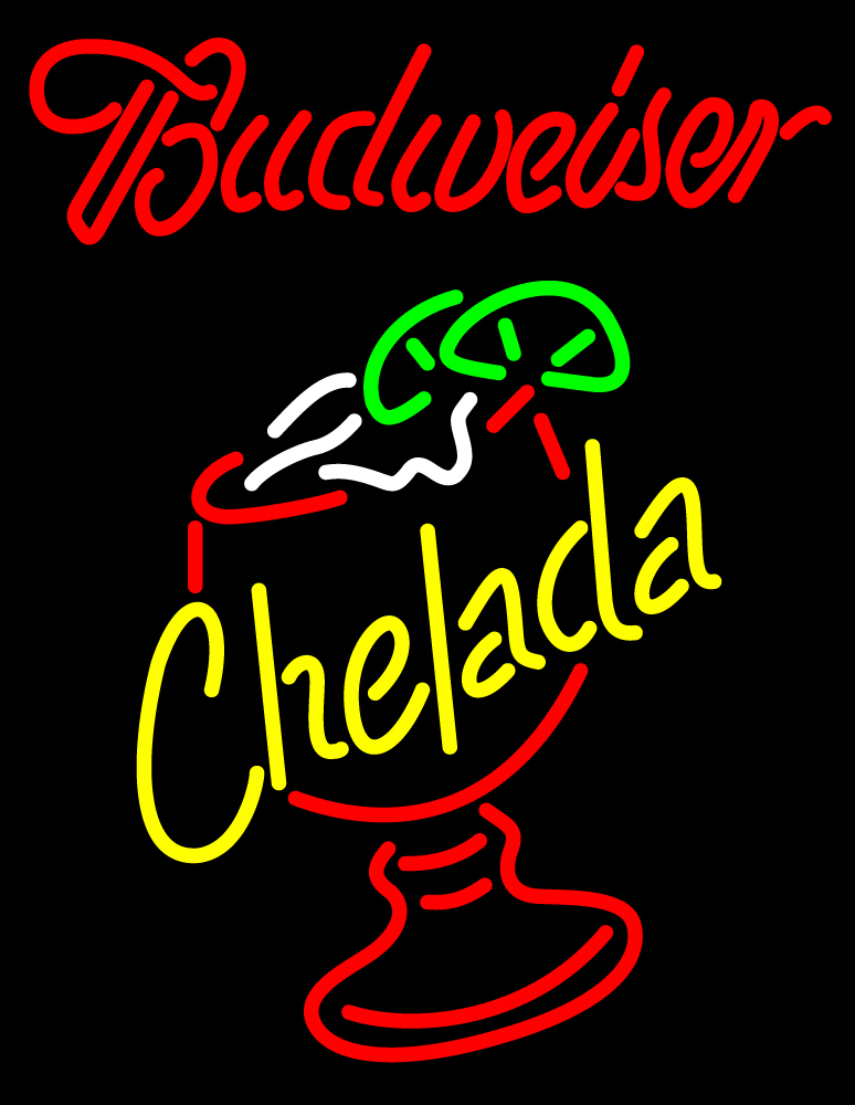 Budweiser Red Chelada Neon Sign and similar items