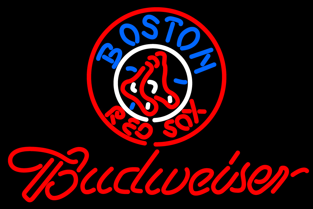 Mlb Budweiser Boston Red Sox Neon Sign Other Collectible Lighting