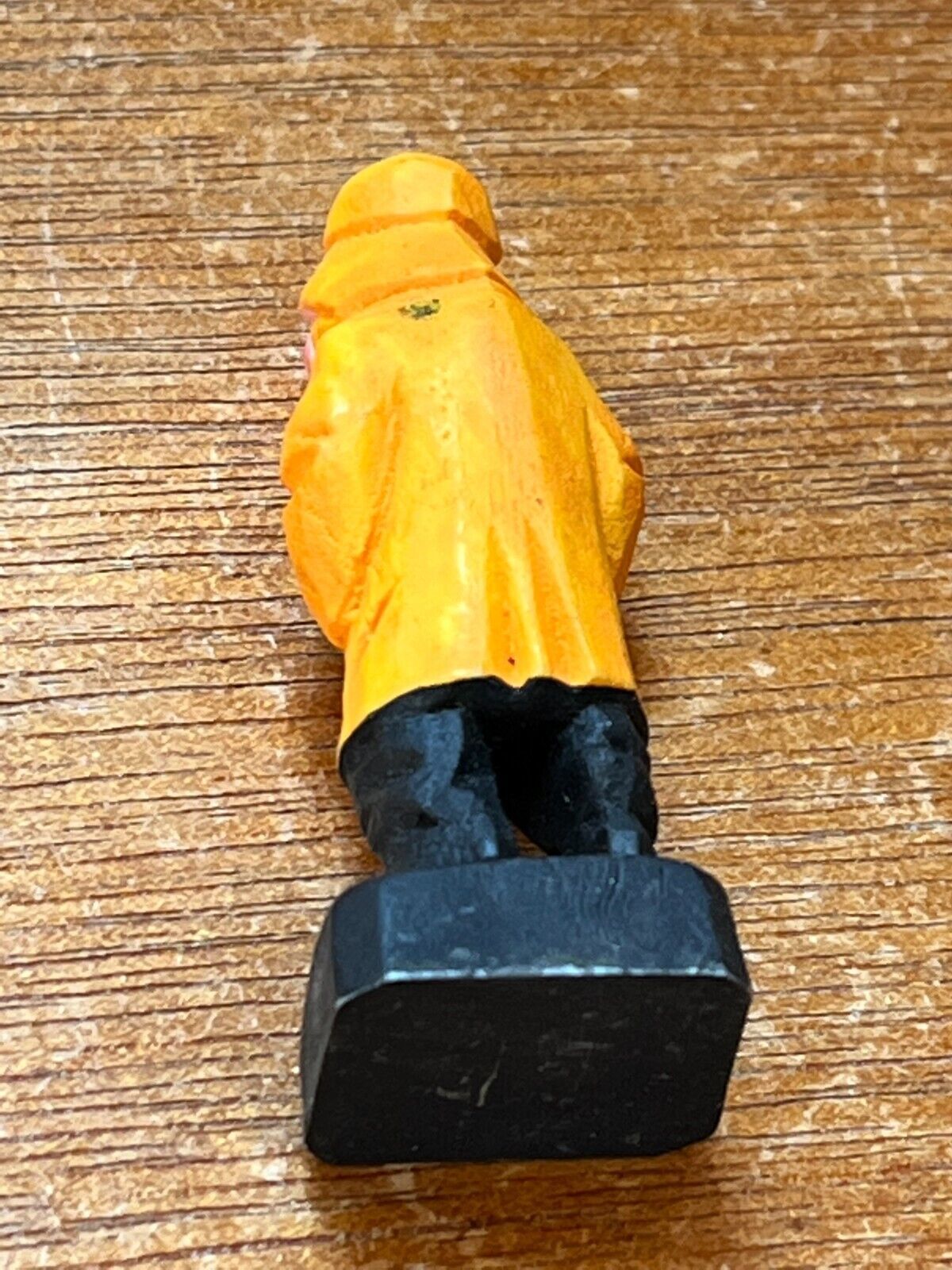 Miniature Carved Wood Ship Captain in Yellow Slicker Figurine – 2 ...