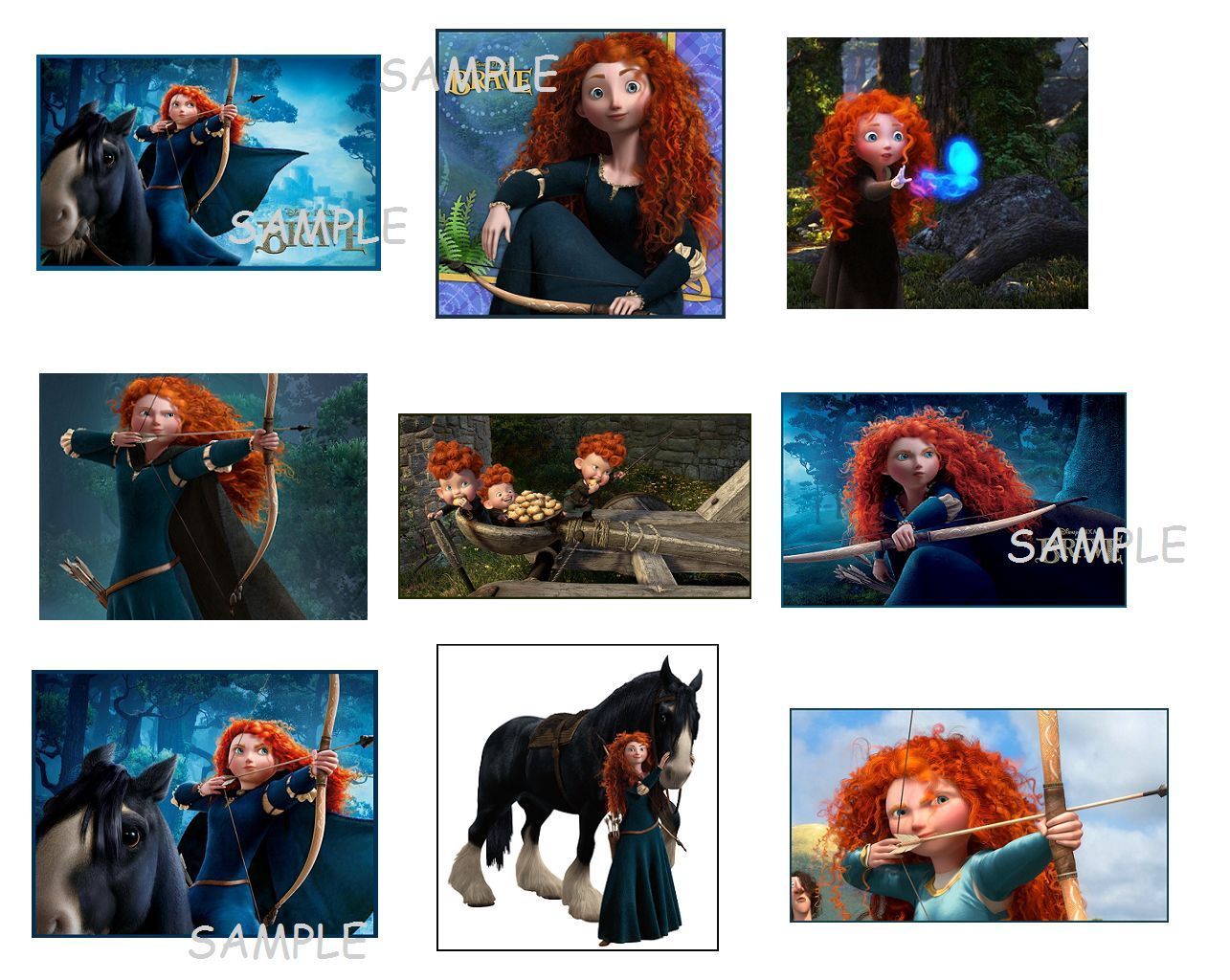 Disney Brave Stickers, Birthday party favors, labels, decals, crafts ...