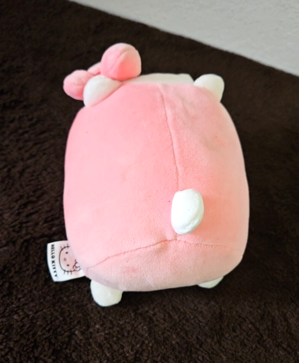 2021 Sanrio Hello Kitty Round Plush Stuffed Animal Pink White Soft ...