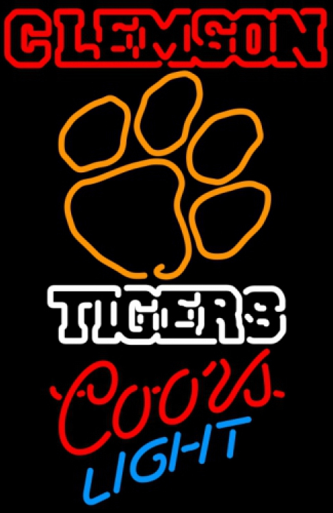 Coors Light NCAA Clemson University Tiger Neon Sign - Other Collectible ...