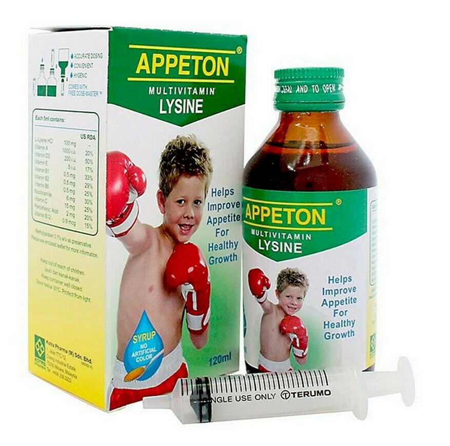 2 X 120 ml APPETON Multivitamin Dietary Food Liquid Children Free ...