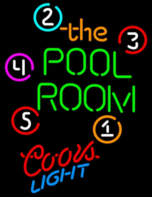 Coors Light Pool Room Billiards Neon Sign - Other Collectible Lighting