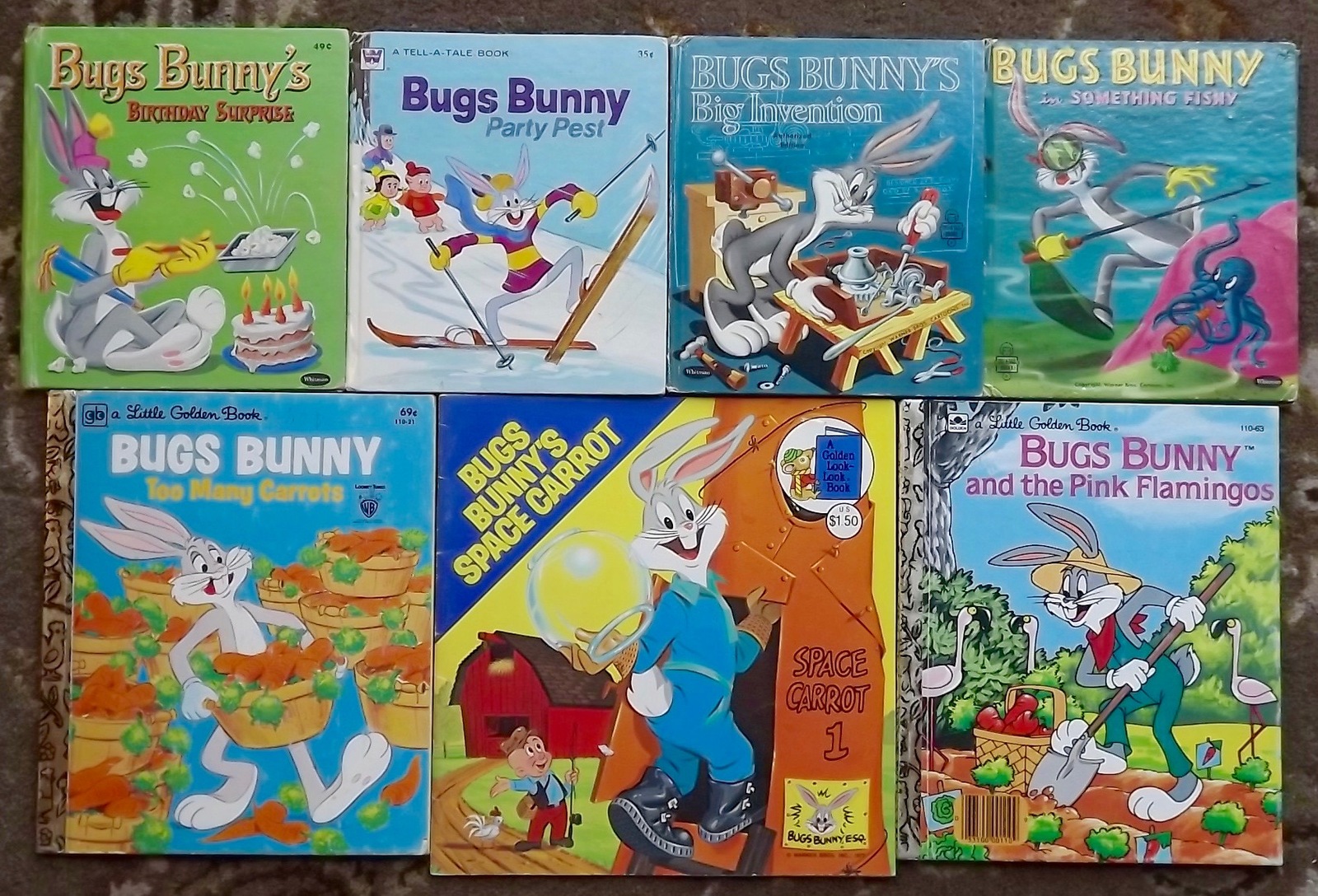 7 books Bugs Bunny in Something Fishy, Too Many Carrots, and the Pink ...