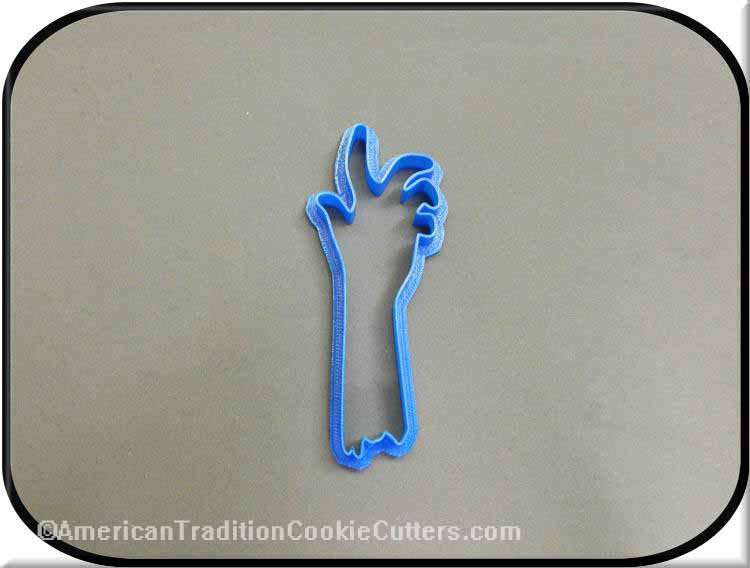 4" Zombie Hand From Grave 3D Printed Cookie Cutter #P3010 - Cookie Cutters