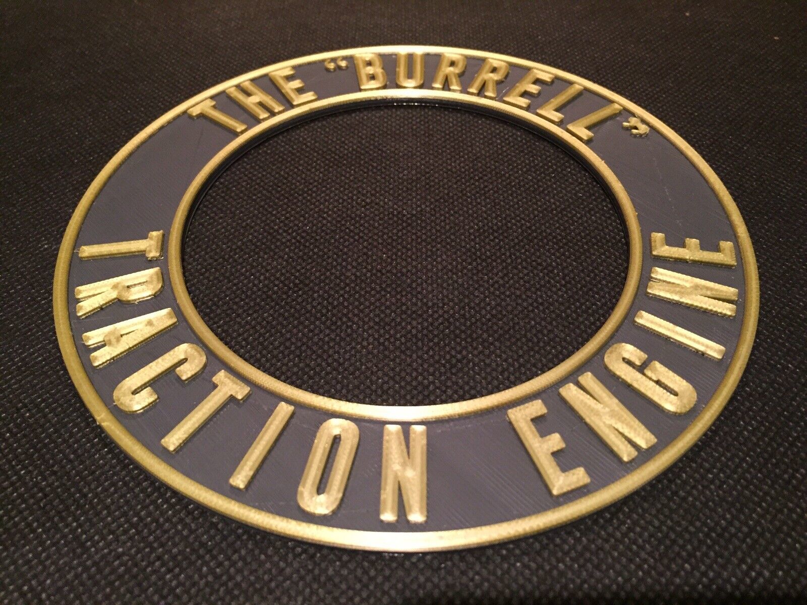 Reproduction Steam Smoke Box Door Badge Emblem Name Plate The Burrell ...