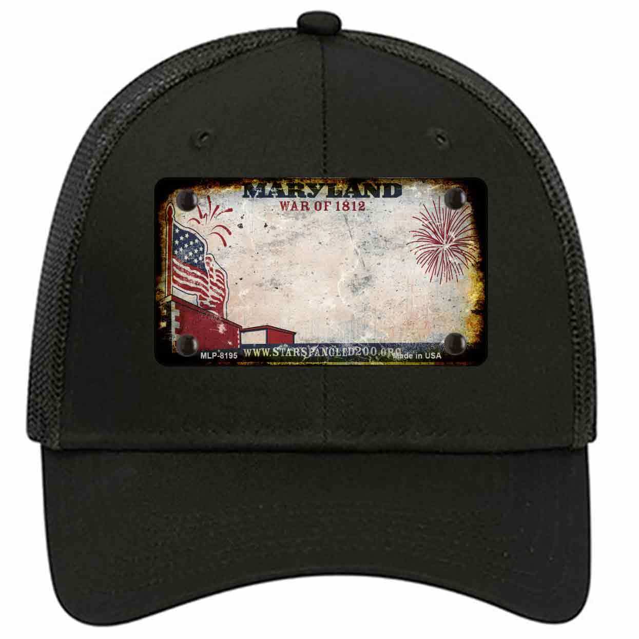 Maryland War of 1812 Rusty Blank Novelty Black Mesh License Plate Hat ...