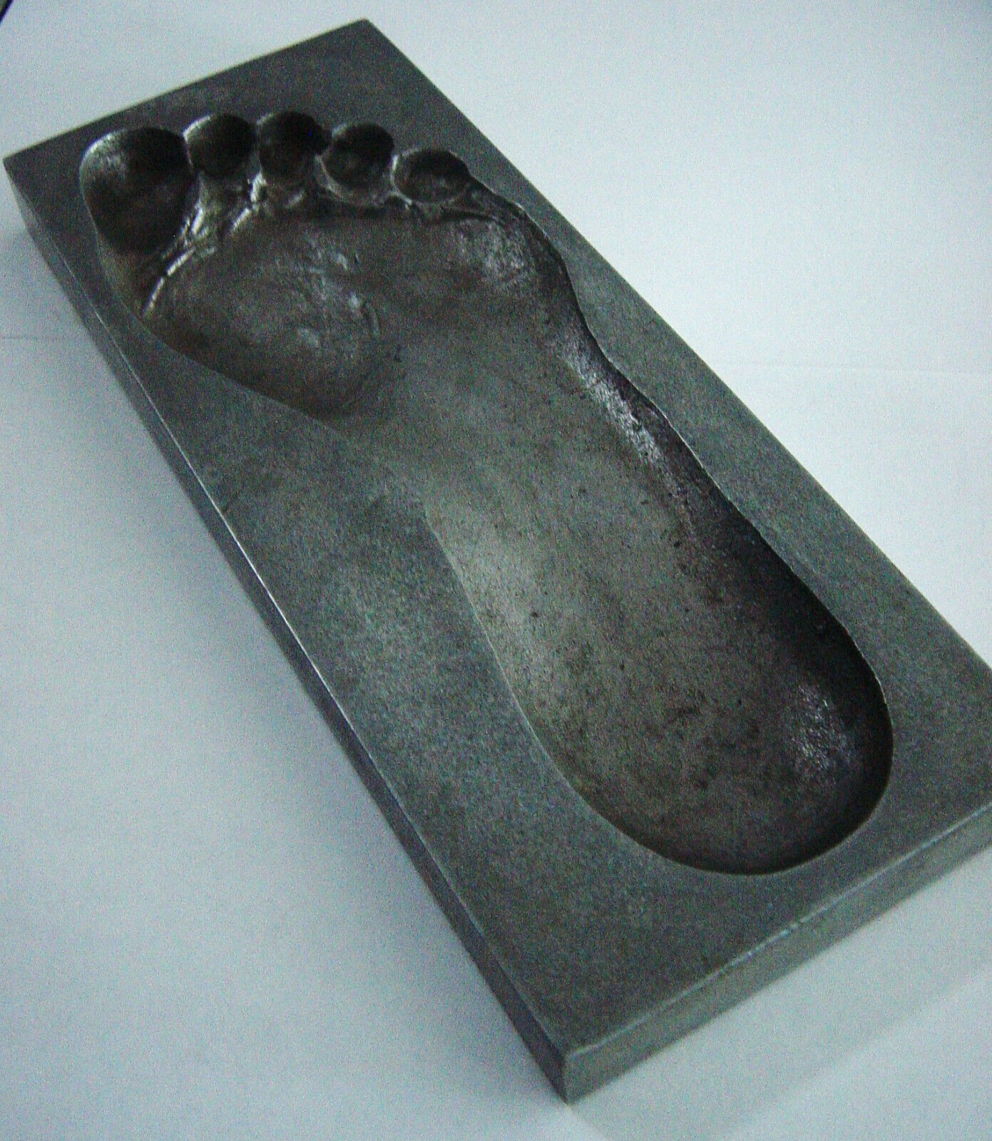Vintage Footprint Sculpture In Solid Metal Brutalist Italy 1970s Foot ...