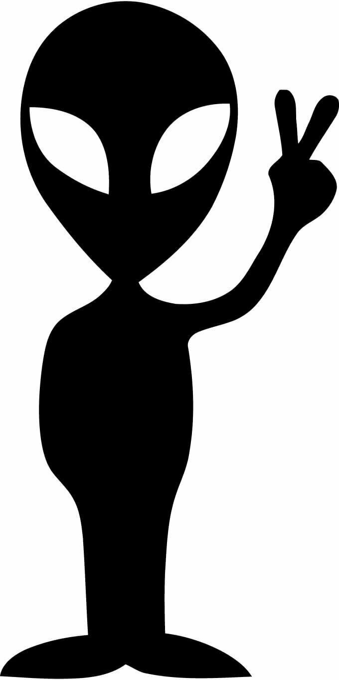 2x Alien Vinyl Decal Sticker Different colors & size for Cars/Bikes ...