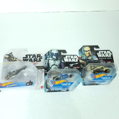 Hot Wheels Star Wars Jango Fett Stormtrooper Speeder Character Car Lot ...