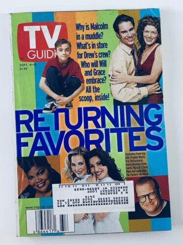 TV Guide Magazine September 9 2000 Leslie Bibb, Drew Carey NY Metro Ed ...