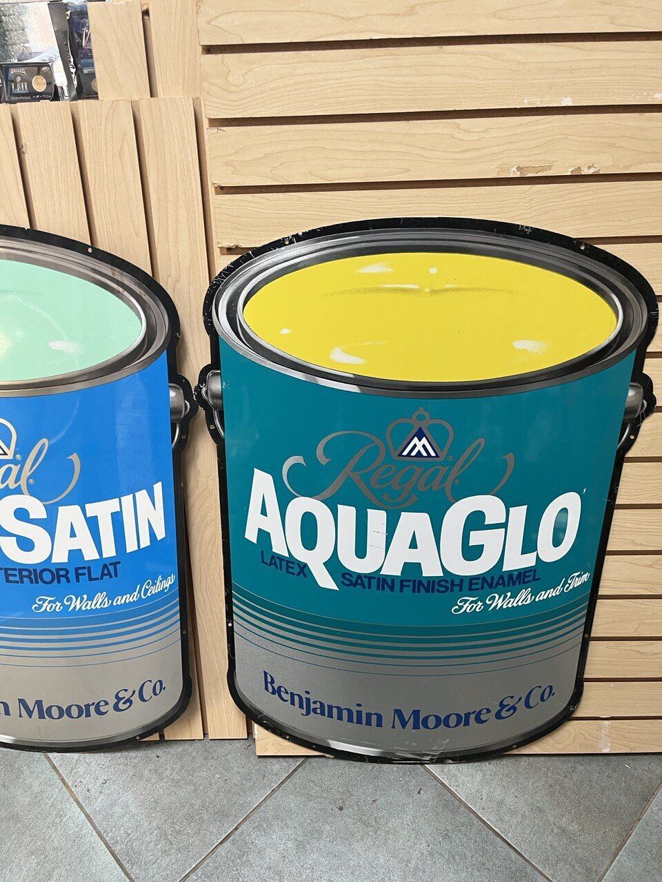 Vintage Benjamin Moore Signs Tin Embossed and 49 similar items