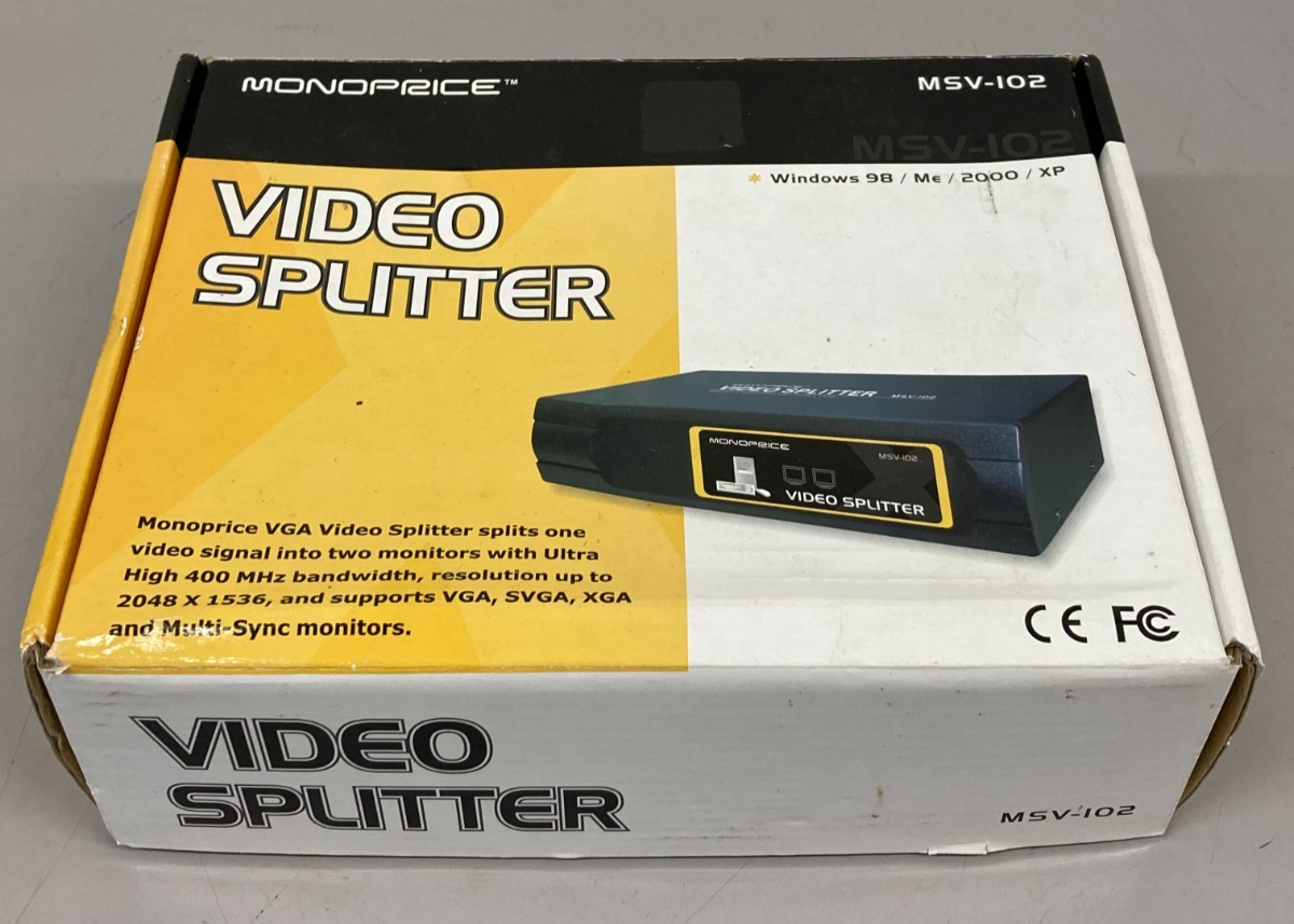 Monoprice MSV-102 VGA Splitter Supports Resolution up to 2048 x 1536 ...