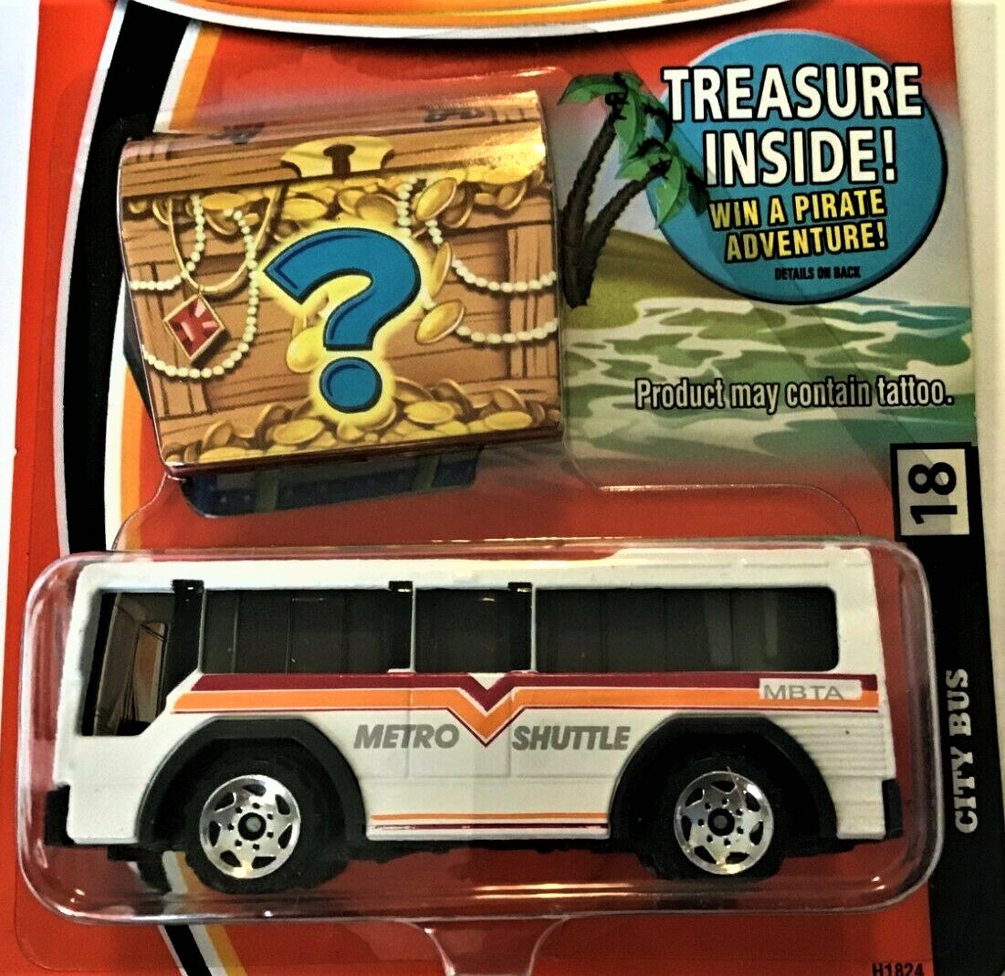Matchbox Treasure Chest Package City Bus #18 - 2004 Metro Shuttle ...