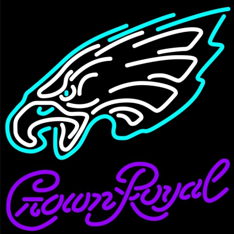Crown Royal NFL Philadelphia Eagles Neon Sign - Other Collectible Lighting