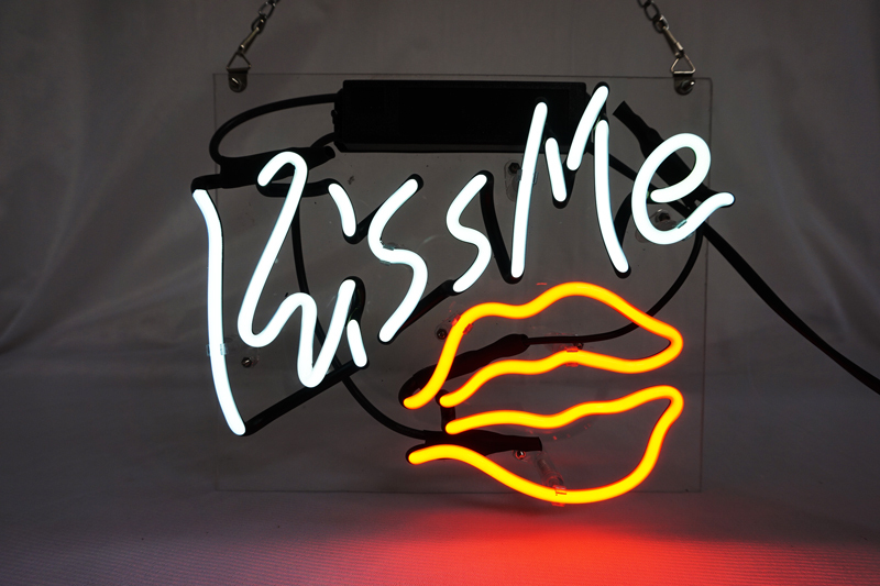 Kiss Me Neon Sign - Other Collectible Lighting