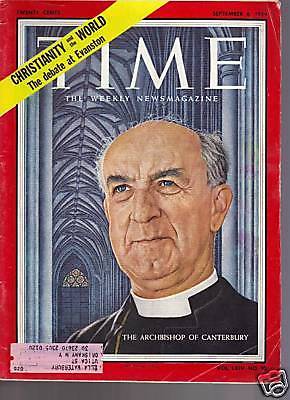 Time Magazine The Archbishop of Canterbury 1954 - Magazines