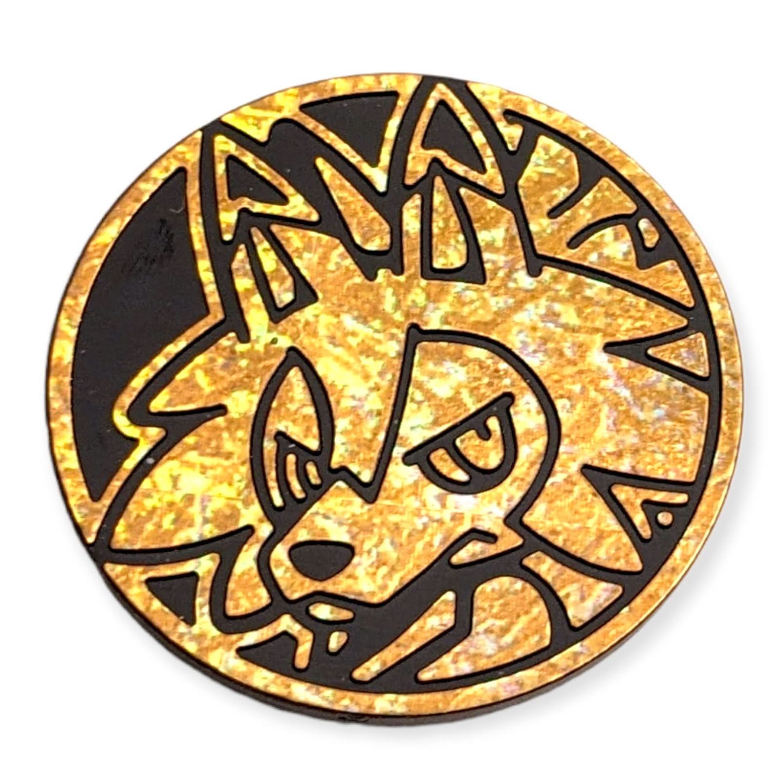 Pokemon Collectible Flip Coin: Lycanroc Orange Frosted Holofoil - Other ...