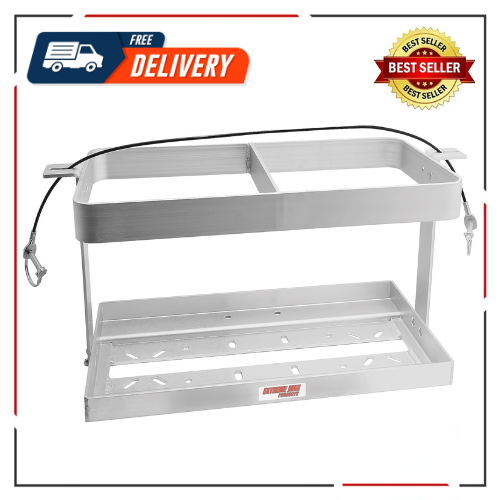 Aluminum Trailer-Mount Race Fuel Jug Holder - Fits Two 5 Gallon Fuel ...