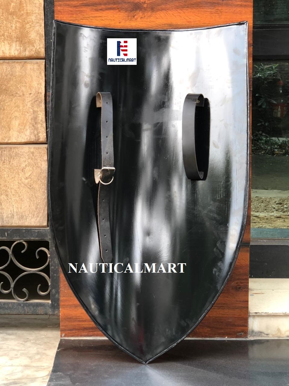 NauticalMart Hospitaller Medieval Armour Shield Battle Ready White ...