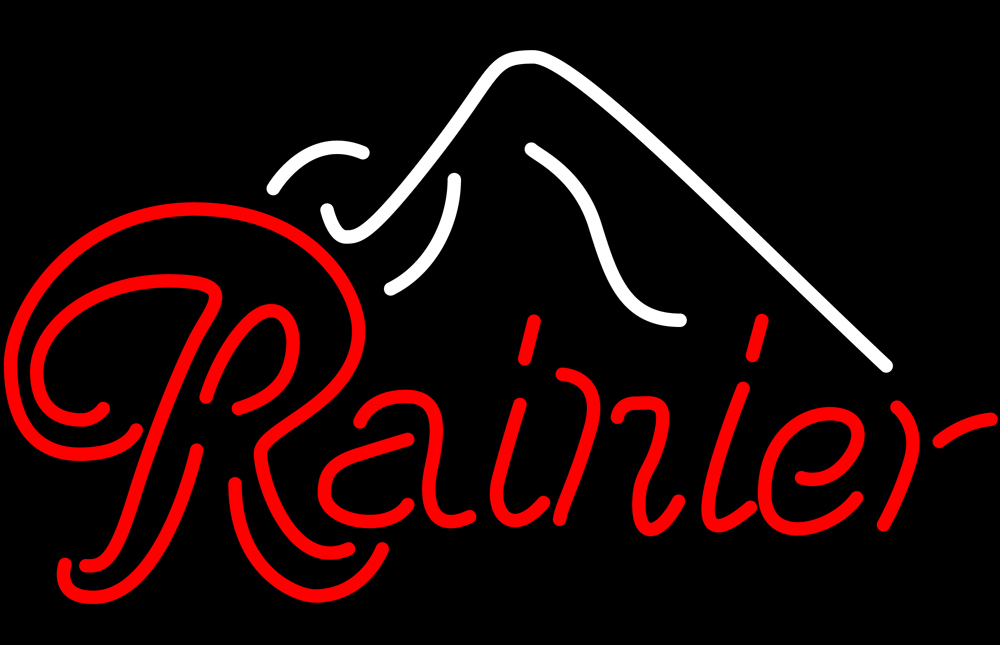 Rainier Ice Mountain Neon Sign - Other Collectible Lighting