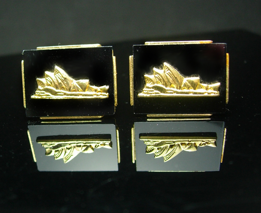 Modernist architecture Classic Cufflinks Art Deco Building Sydney Opera ...