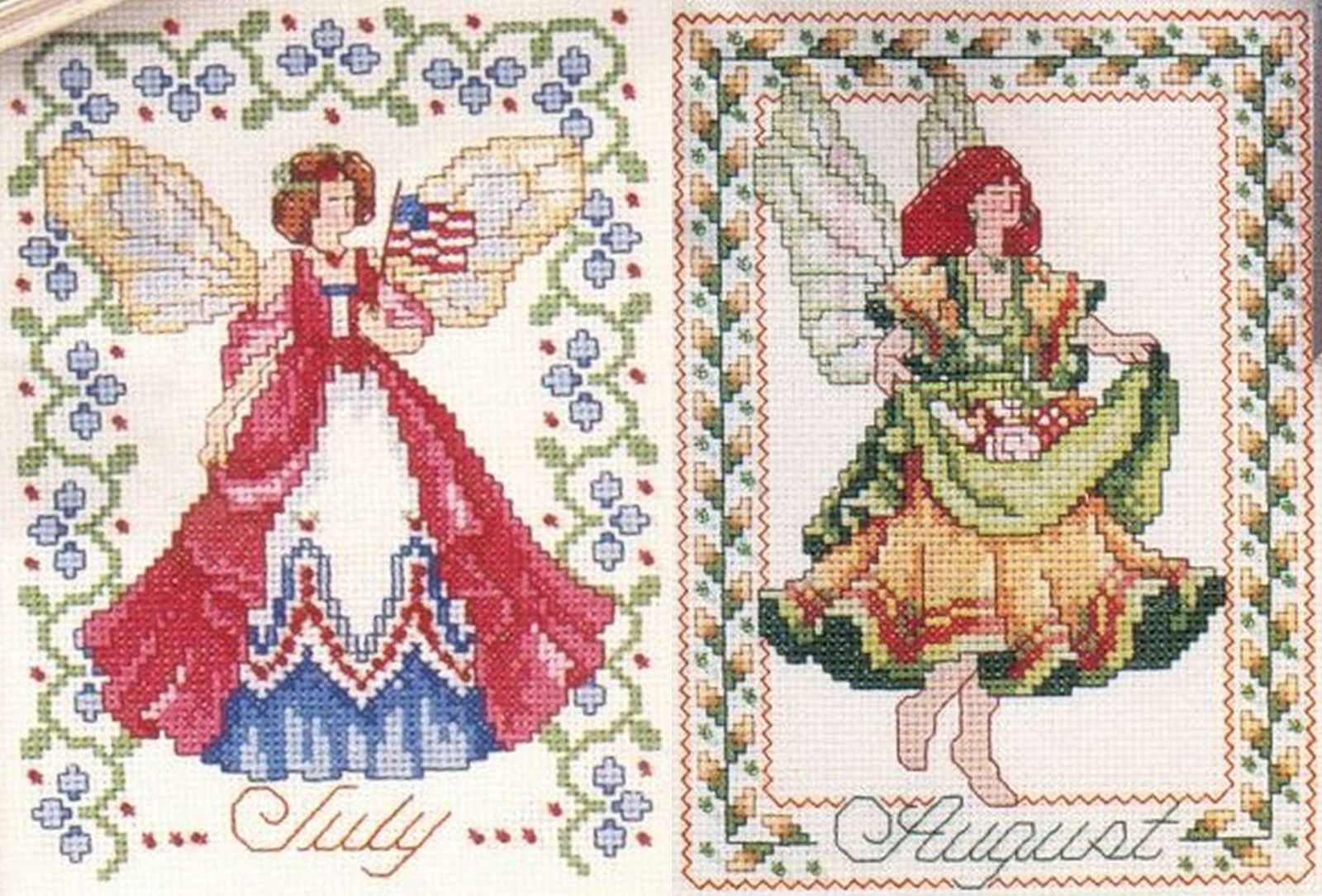 12 Month Birthday Faeries Barbara Baatz Cross Stitch Pattern Book ...